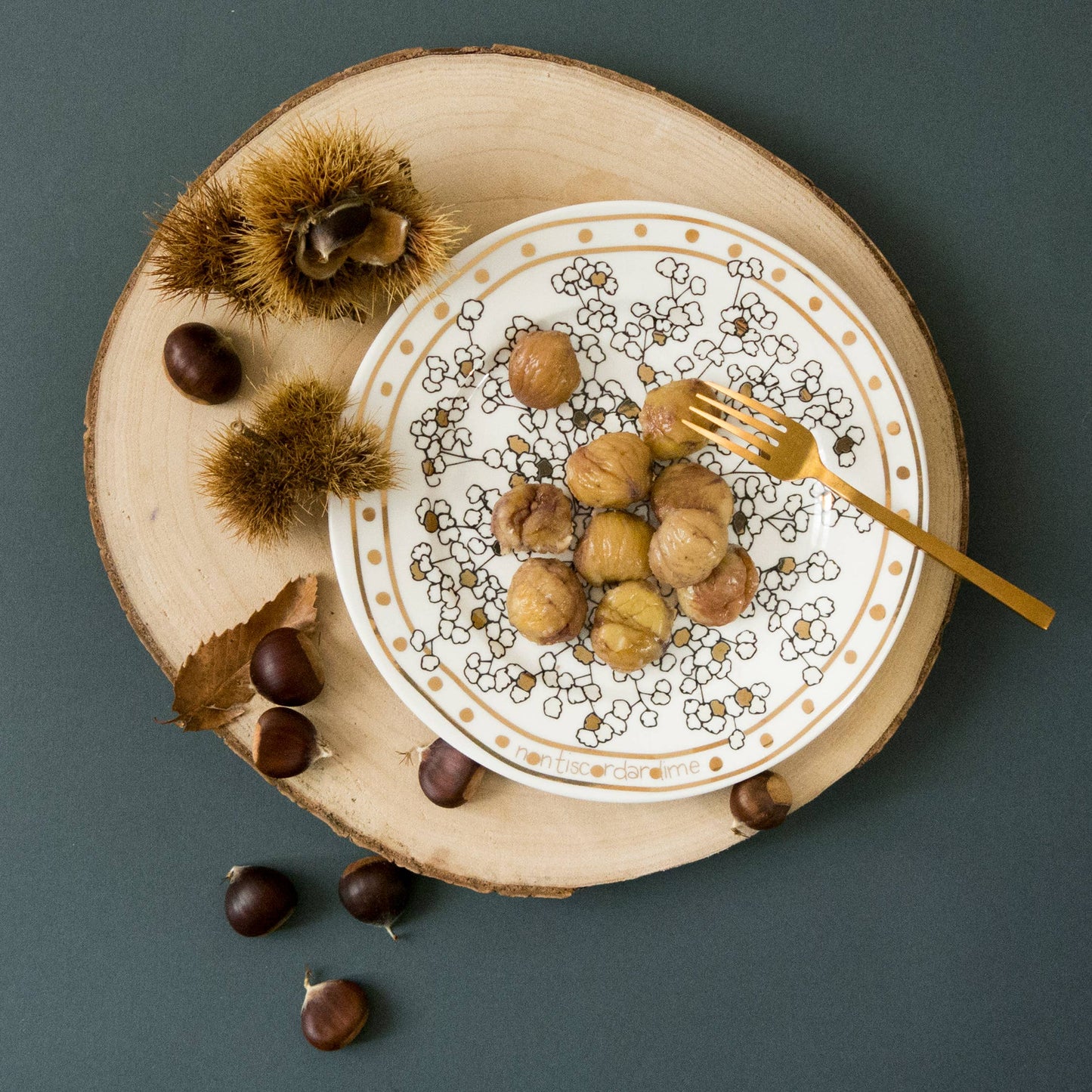 ilaria.i - FORGET-ME-NOT BIG - Floral porcelain plate – TBG Garden Shop